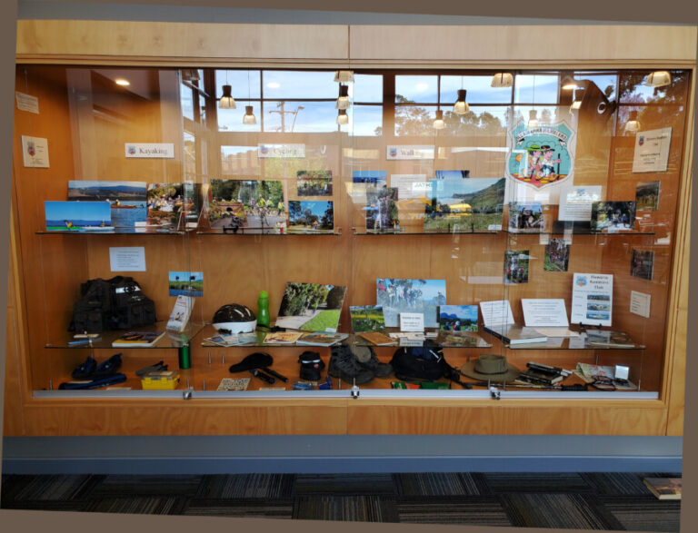 Promotional Display at Thirroul Library - Illawarra Ramblers